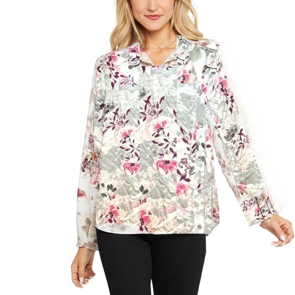 Allison Daley | Tops | Allison Daley Floral Button Down Blouse | Poshmark